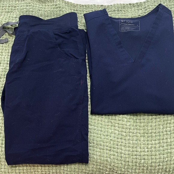 Figs | Tops | Figs Navy Scrub Set | Poshmark